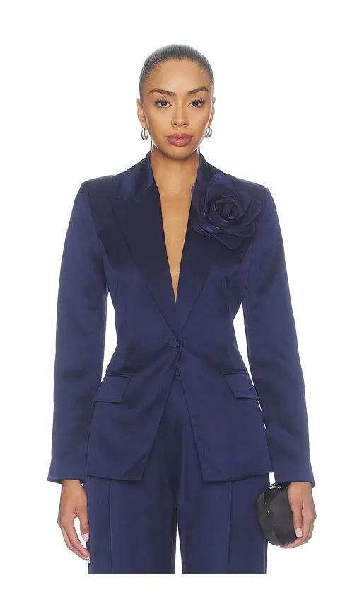 NADINE MERABI Satin Blazer