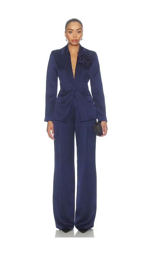 NADINE MERABI Satin Blazer