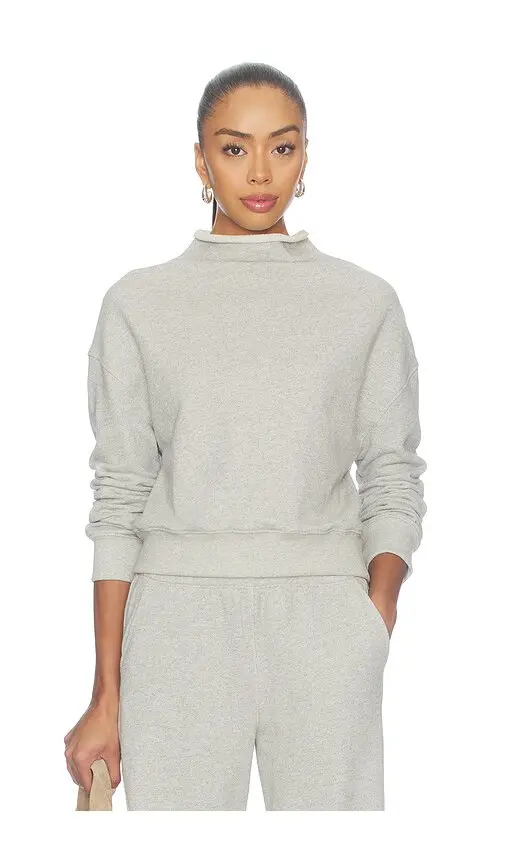 PERFECTWHITETEE Arden Pullover Sweatshirt In Light Grey