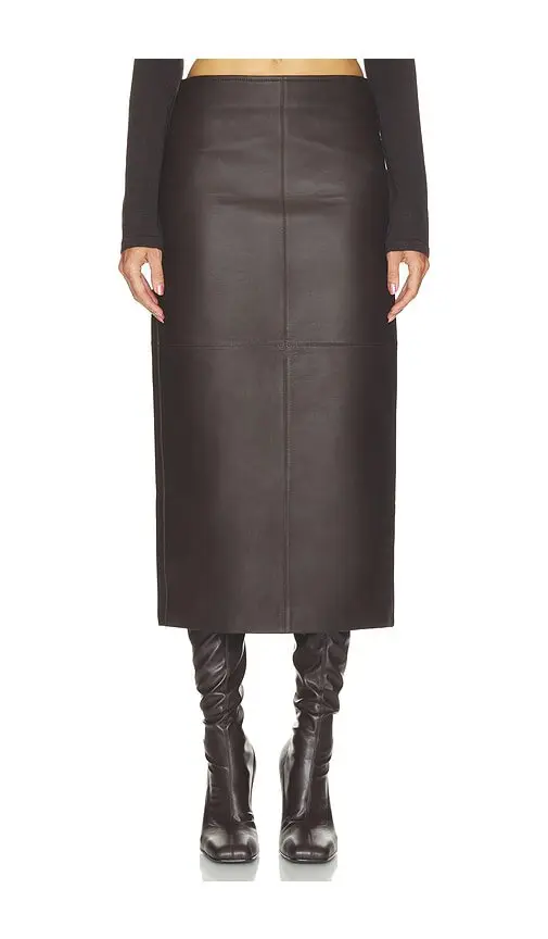 A.L.C. Marta Skirt In Chocolate