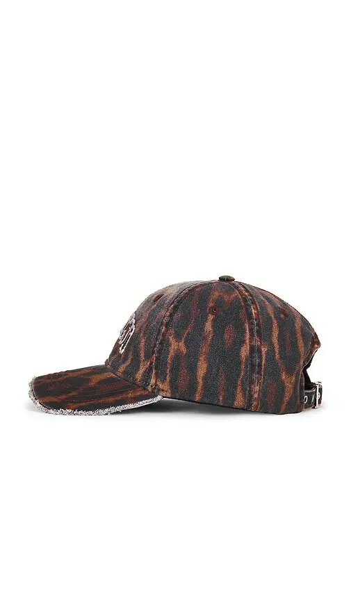 GANNI Printed Washed Cotton Oceliot Leopard In Brown