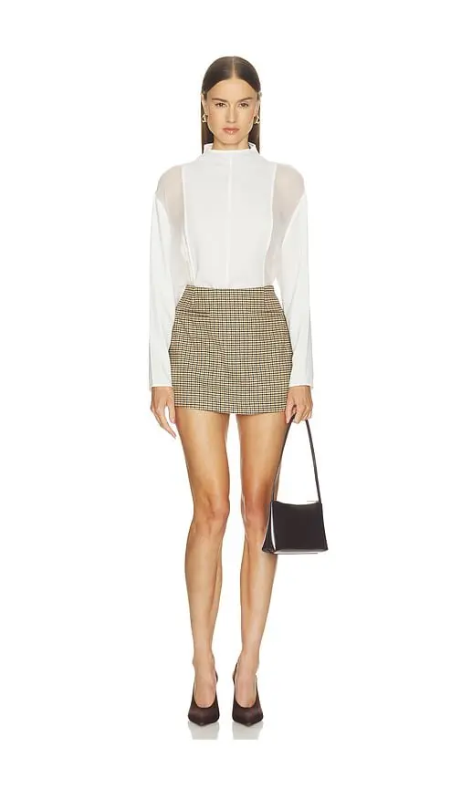 SANS FAFF Mockneck Silkshirt