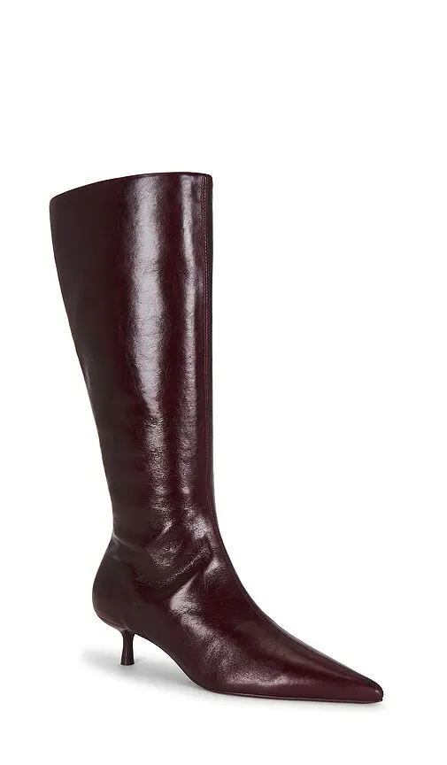 Simkhai Janine Knee High Boot In Burgundy