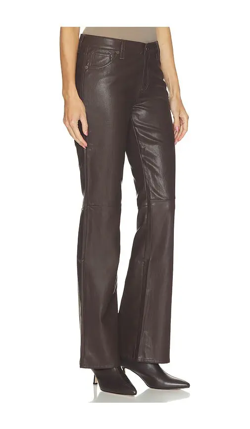 Good American Better Than Leather Low Rise Bootcut In Brown