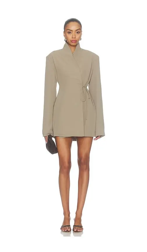 SNDYS. Dakari Mini Dress In Brown - Khaki
