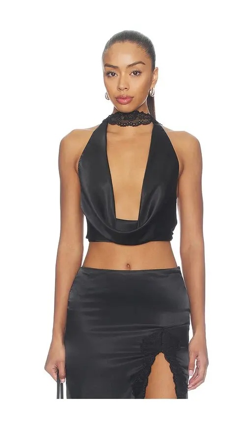 MORE TO COME Flyn Cowl Neck Top