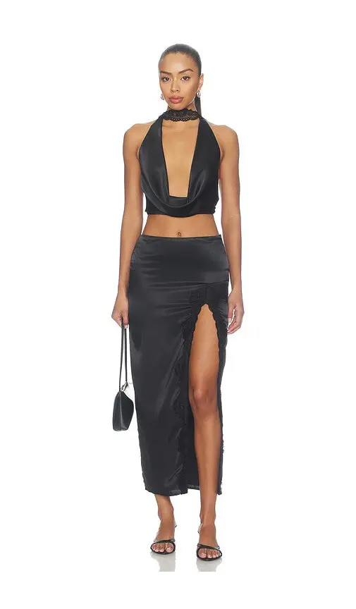 MORE TO COME Flyn Cowl Neck Top