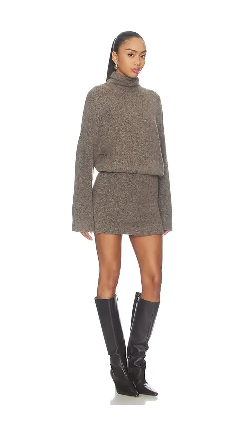 SNDYS. Marlowe Mini Dress In Taupe