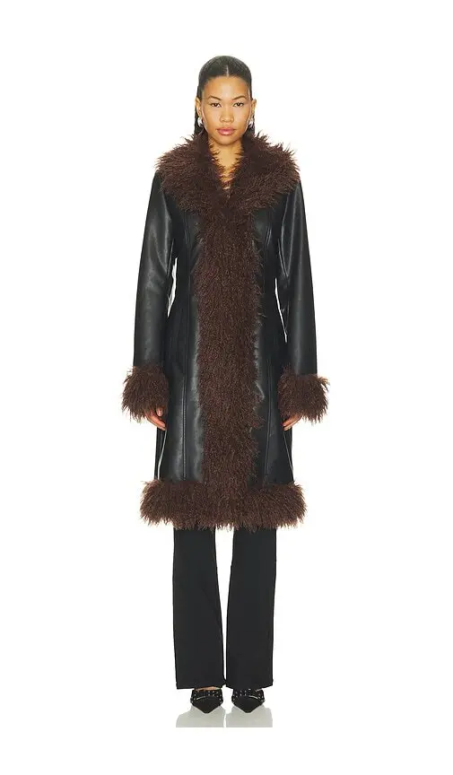 MORE TO COME Athena Shaggy Coat