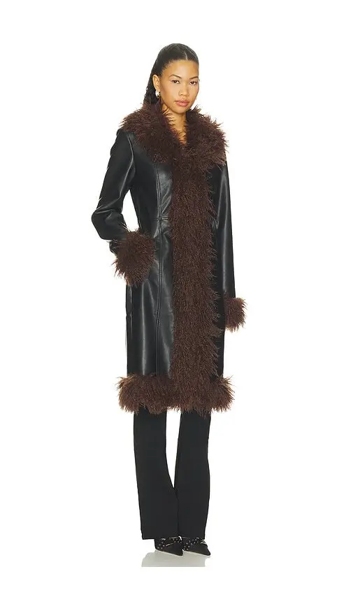 MORE TO COME Athena Shaggy Coat