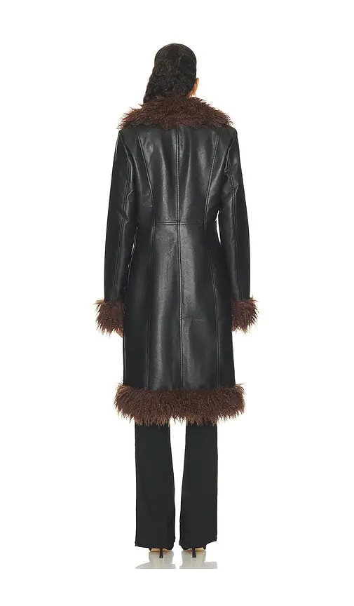 MORE TO COME Athena Shaggy Coat