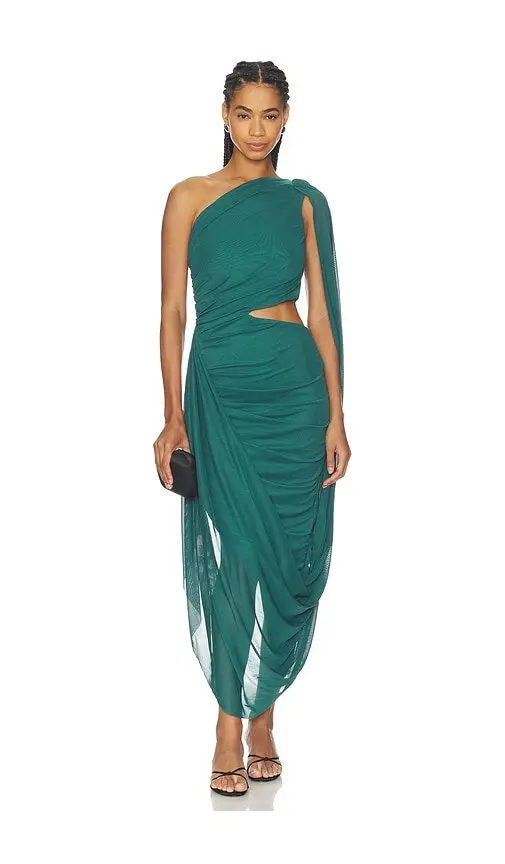 CURAAE BY ELLIATT Cleo One Shoulder Midi Dress