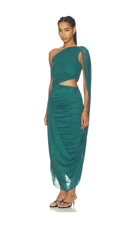 CURAAE BY ELLIATT Cleo One Shoulder Midi Dress