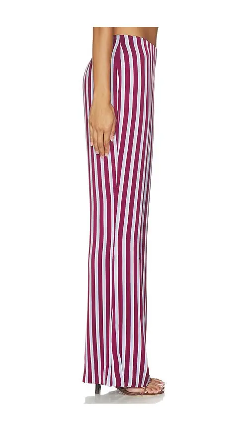Rococo Sand Flared Pant In Burgundy