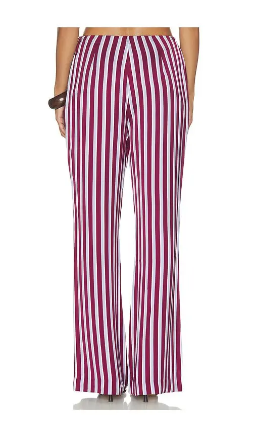 Rococo Sand Flared Pant In Burgundy