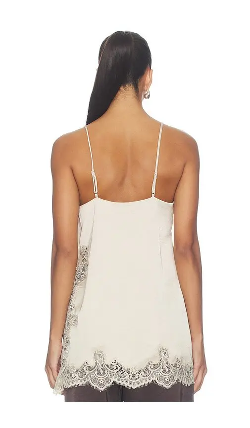 Smythe Side Button Cami In Ivory