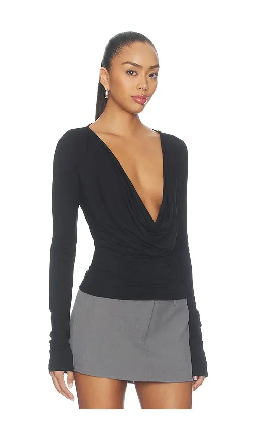Superdown Dalton Cowl Neck Top
