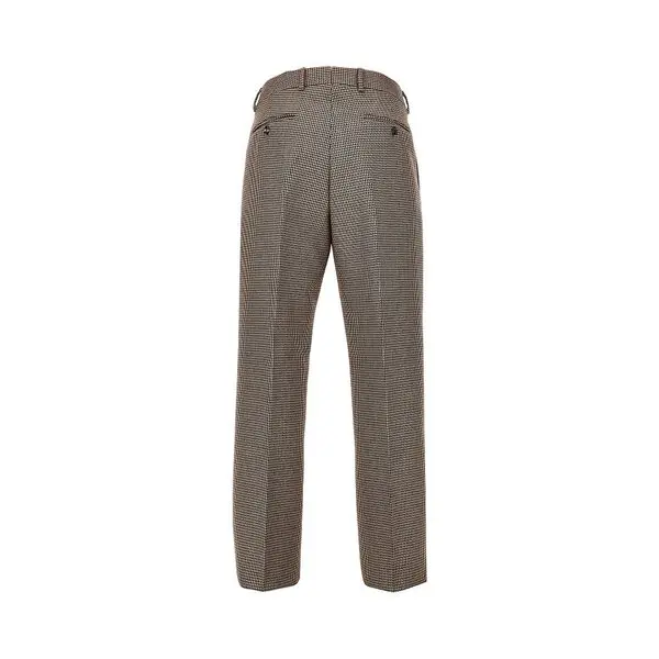 Emporio Armani Pantalone In Tweed A Quadri Con Pinces