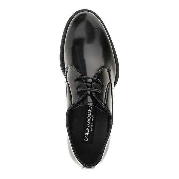 Dolce & Gabbana Spazzolato Leather Laced Shoes