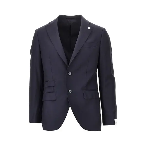 LUIGI BIANCHI Super 110's Wool Single-breasted Jacket