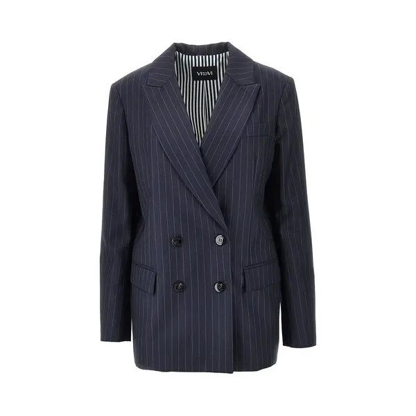 VITOVI Move' Pinstriped Wool Jacket
