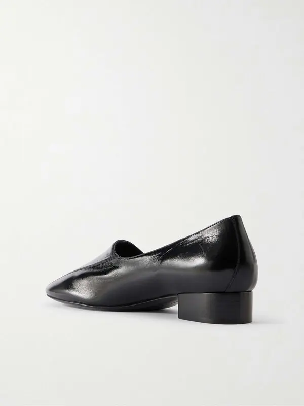 Phoebe Philo Club 30 Paneled Glossed-leather Pumps