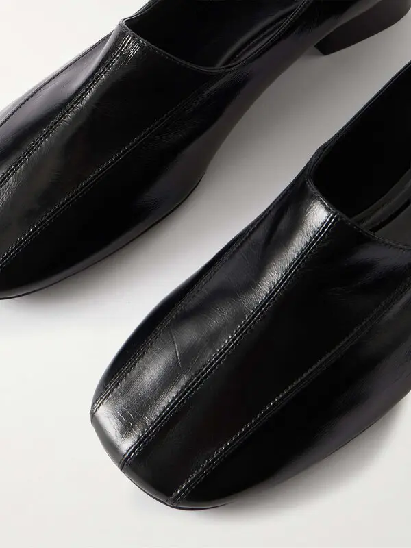 Phoebe Philo Club 30 Paneled Glossed-leather Pumps