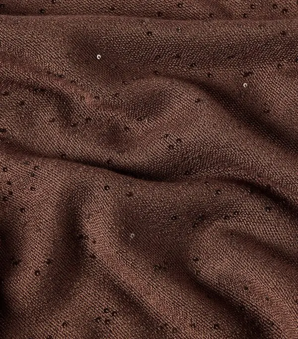 Brunello Cucinelli Cashmere-silk Embellished Scarf