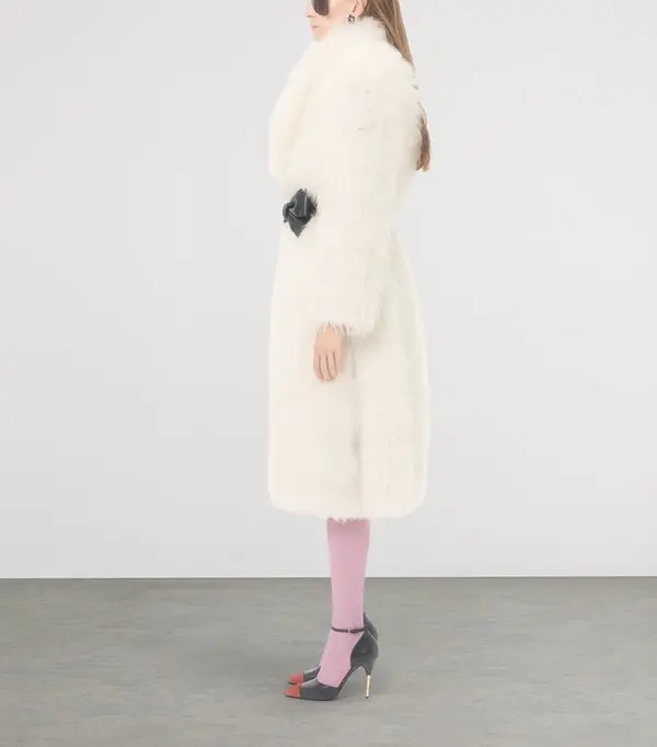 Valentino Garavani Fur Bow-belt Coat