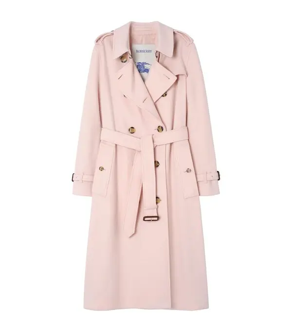 Burberry Cashmere Long Kensington Trench Coat
