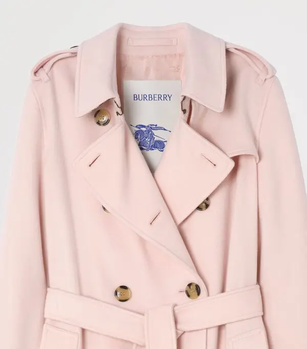 Burberry Cashmere Long Kensington Trench Coat