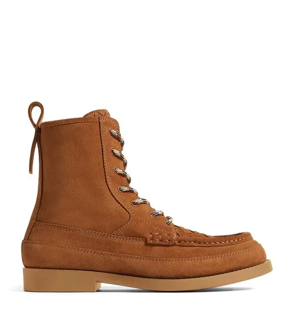 Bottega Veneta Suede Lace-up Boots