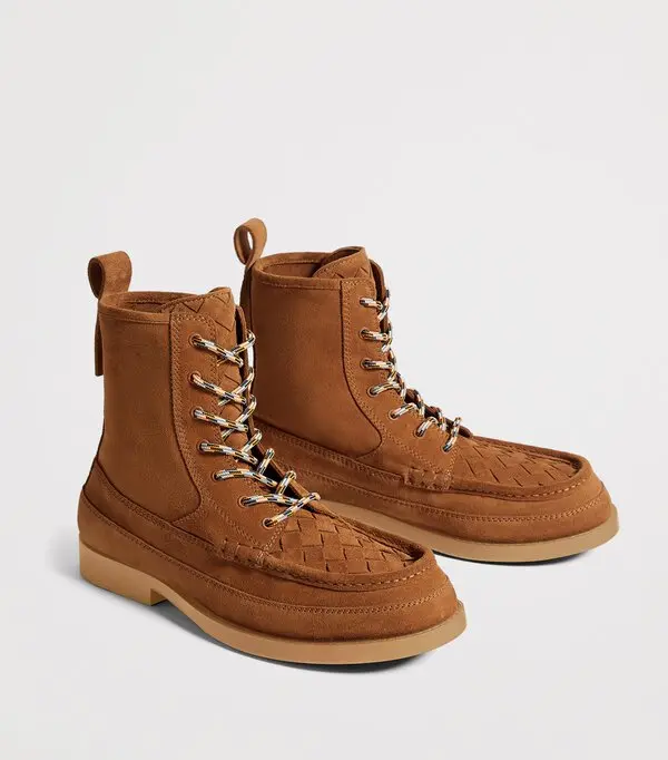 Bottega Veneta Suede Lace-up Boots
