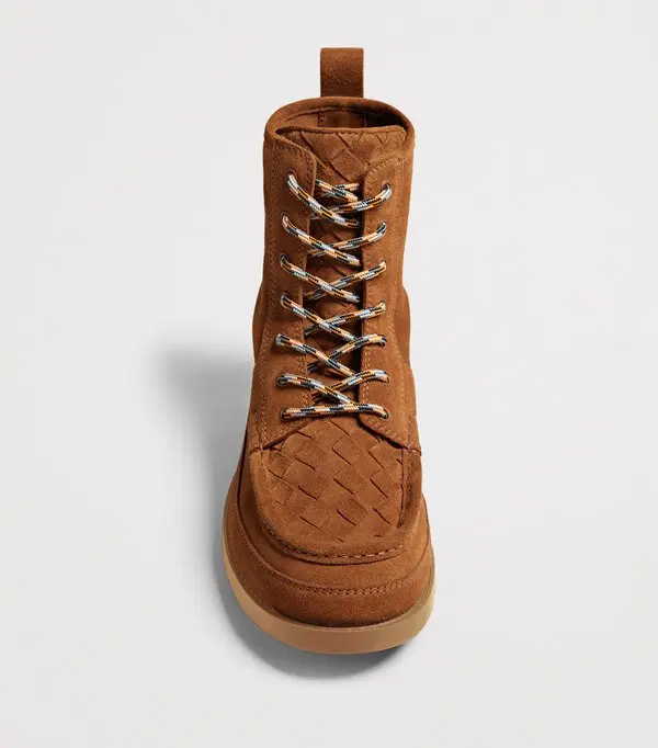 Bottega Veneta Suede Lace-up Boots