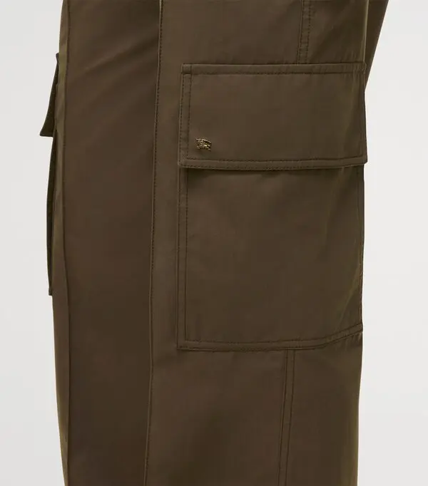 Burberry Gabardine Cargo Trousers