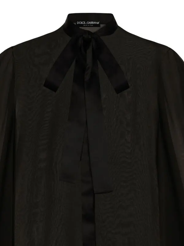 Dolce & Gabbana Dolce Gabbana Pussy-bow Chiffon Shirt