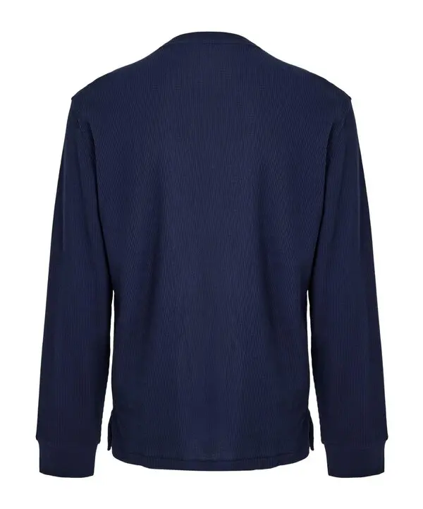 Polo Ralph Lauren Solid Color Minimalist Long Sleeve Polo Shirt