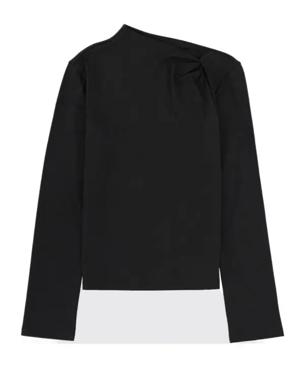 Theory Jersey Twist Neck Top
