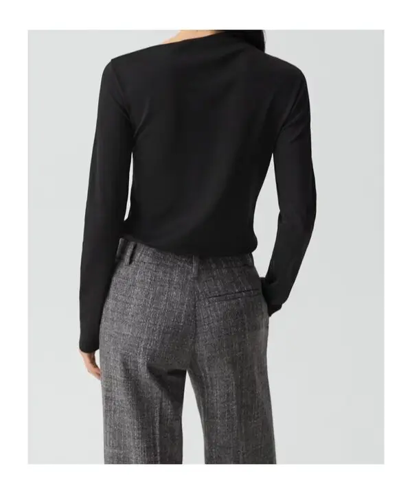 Theory Jersey Twist Neck Top