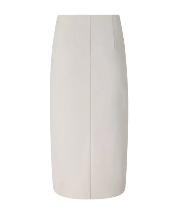 Pinko Button-detail Skirt - Light Gray