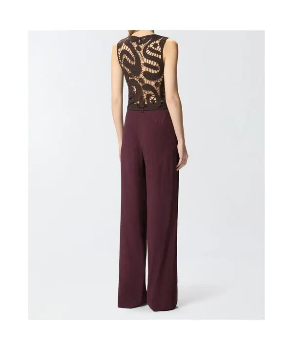 Pinko Geometric Crocheted Sleeveless Top