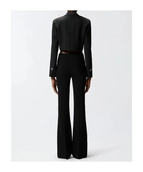 Pinko Floral-appliqué Flared Trousers