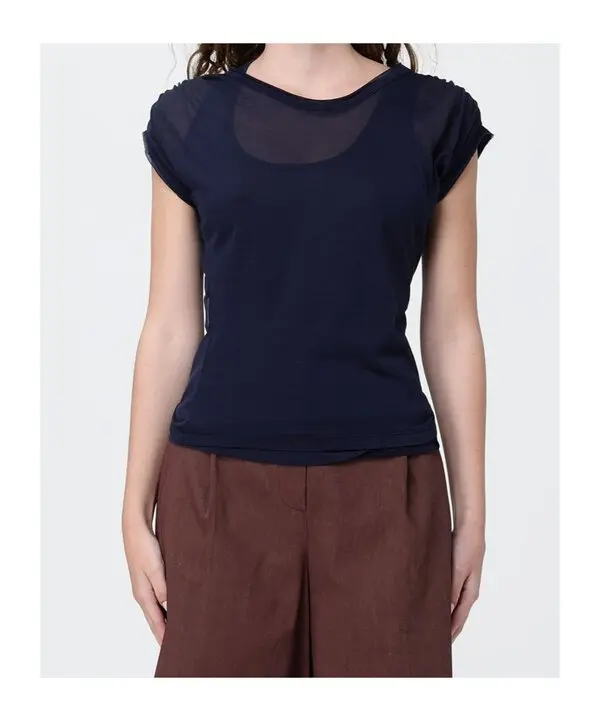 Pinko Layered-design T-shirt - Blue