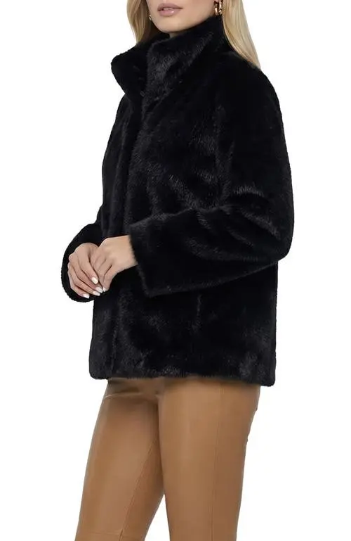 LYLA GRANT Fur-free Mink Reversible Short Jacket