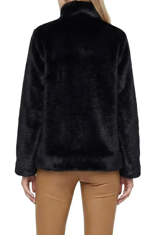 LYLA GRANT Fur-free Mink Reversible Short Jacket