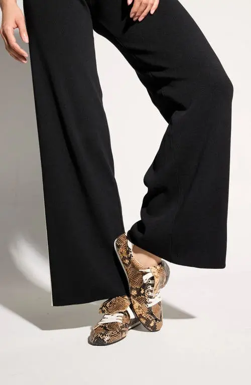 Yosi Samra Barclay Snake Embossed Leather Sneaker