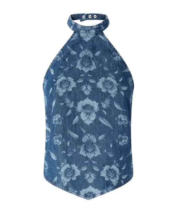 Pinko Floral Denim Top