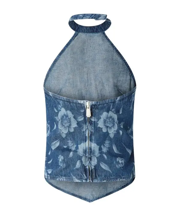 Pinko Floral Denim Top