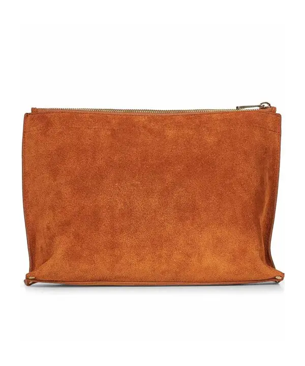 A.p.c. Logo Embossed Zipped Clutch Bag - No