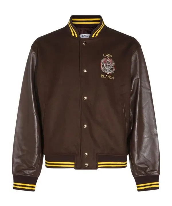 Casablanca Embroidered Varsity Jacket